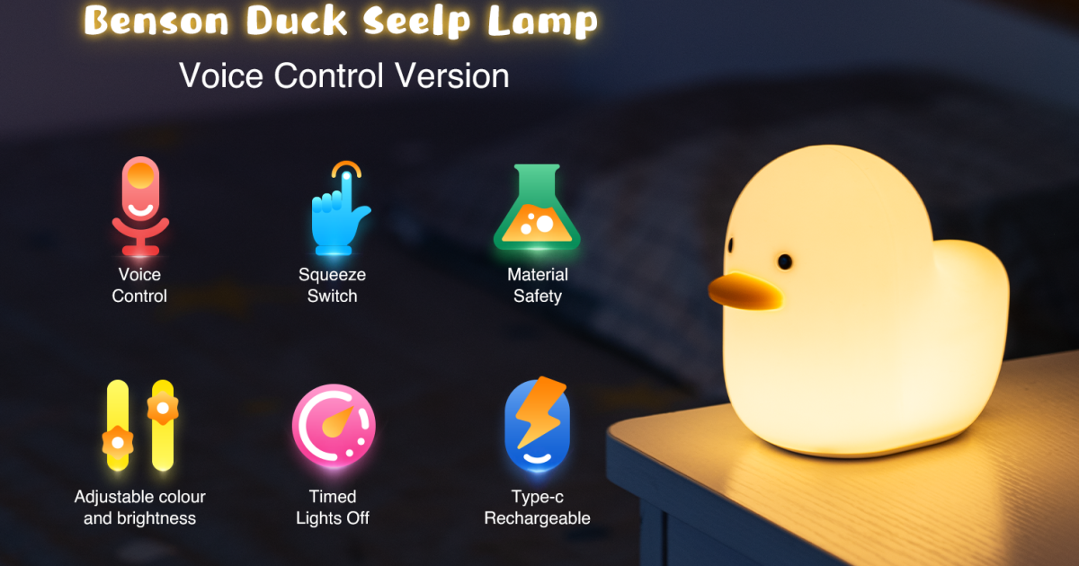 Offline Voice Control Benson Duck Sleep Lamp | Indiegogo