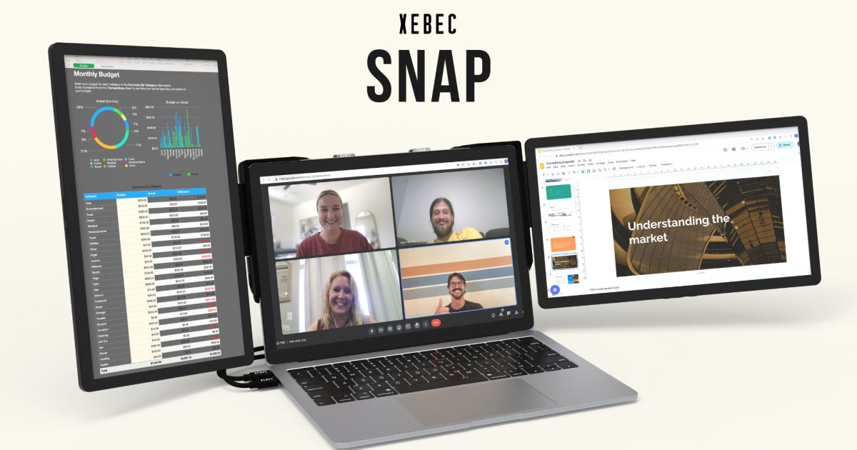 Xebec Snap: Monitors Instantly Snap to Your Laptop | Indiegogo