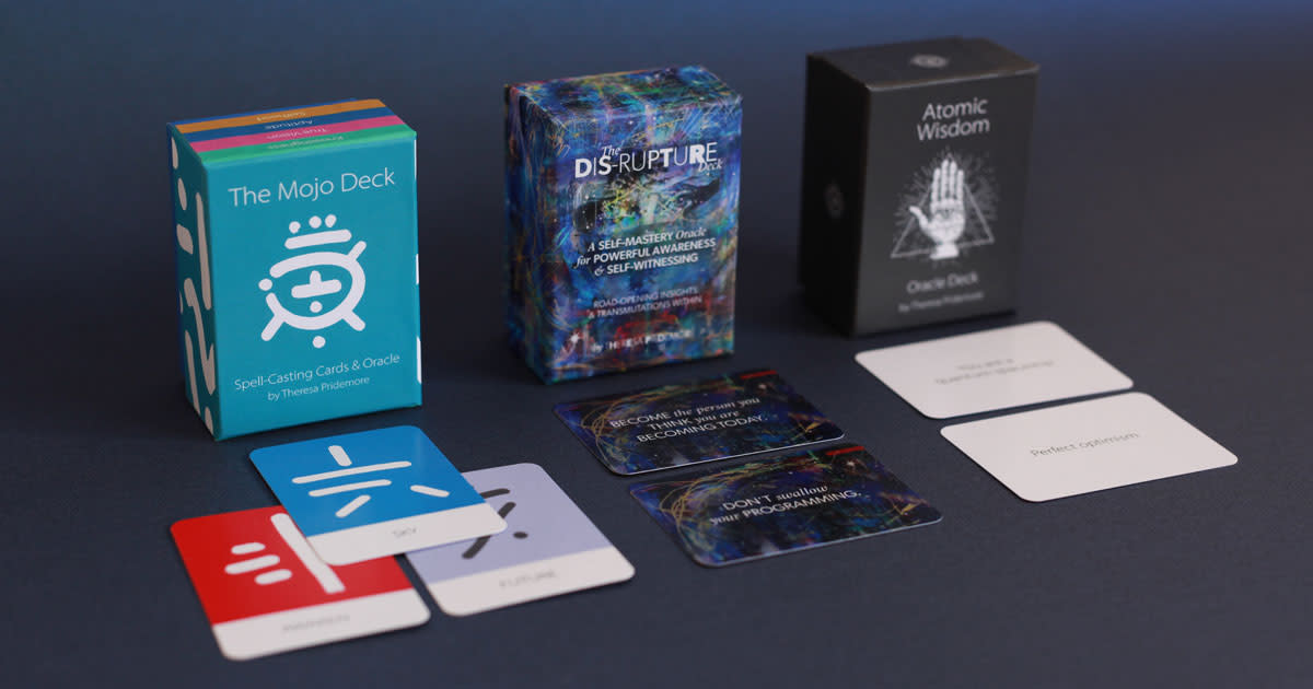 Mojo, Dis-Rupture, & Atomic Wisdom: 3 Oracle Decks | Indiegogo
