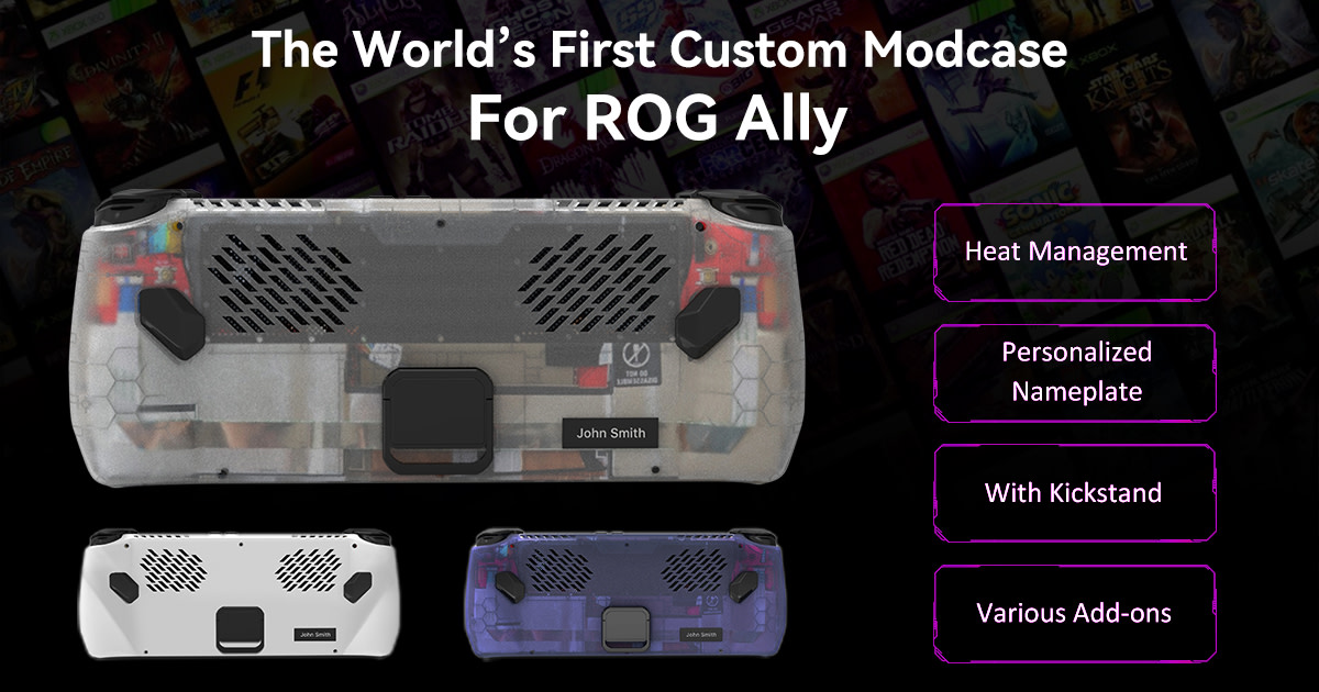 Custom ROG Ally Back Modcase with Heat Management | Indiegogo