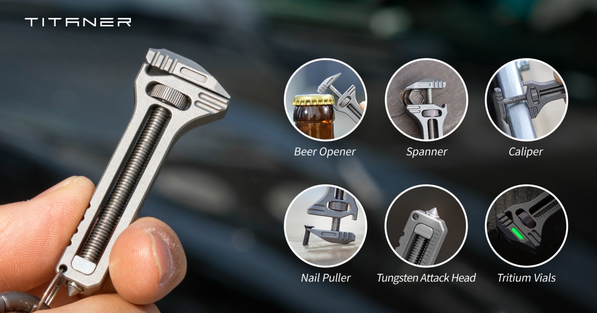 TiSpanner: Compact Titanium Multitool within Reach | Indiegogo
