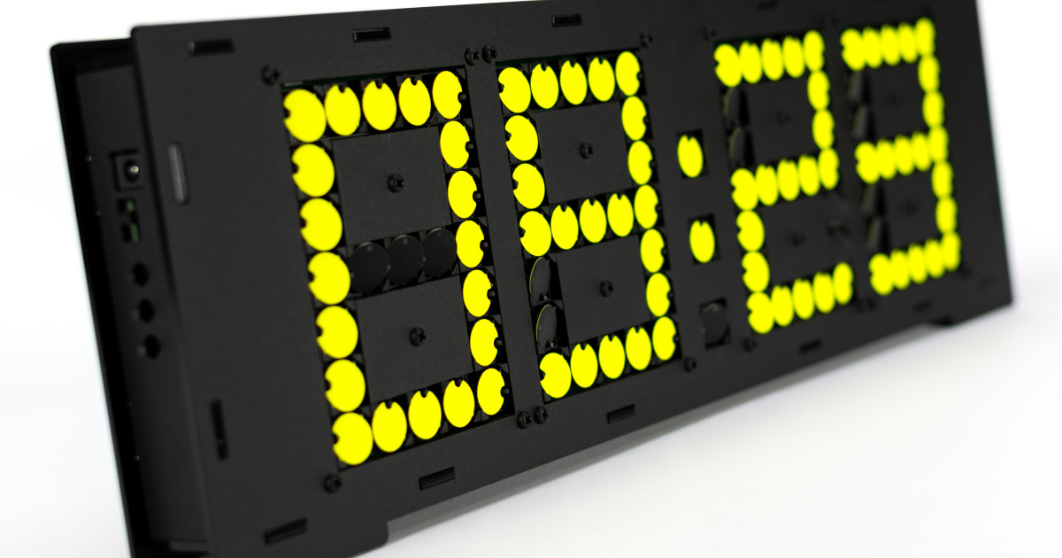Flip Disc Clock Based On Arduino Indiegogo 