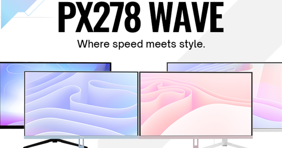 PX278 Wave Pastel Gaming Monitors | Indiegogo