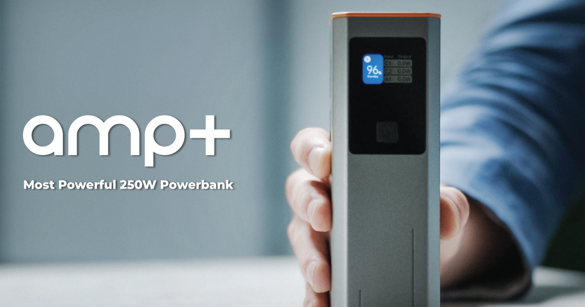 amp plus : Most Powerful 250W Powerbank | Indiegogo