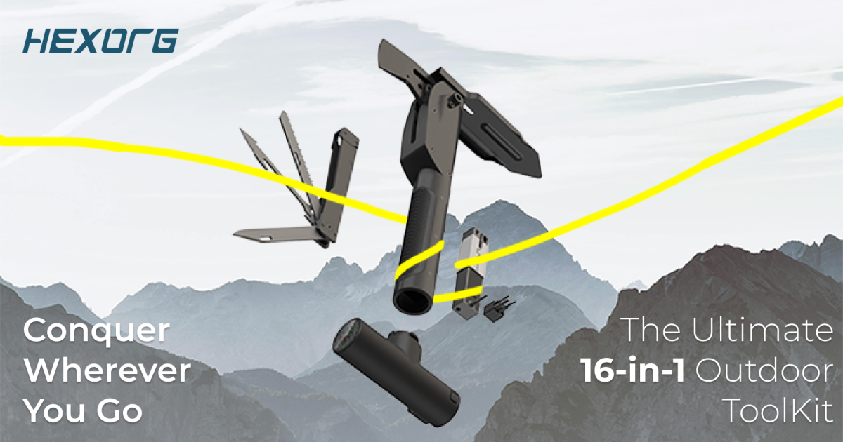 HexOrg - The Ultimate 16-in-1 Outdoor ToolKit | Indiegogo