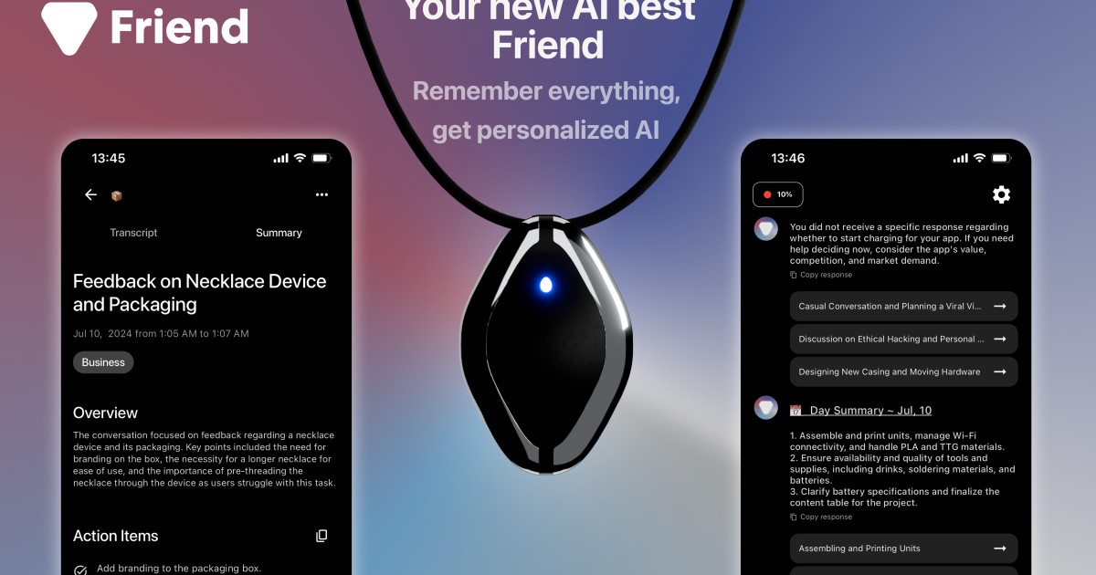 Friend: Open Source AI Recording Necklace | Indiegogo