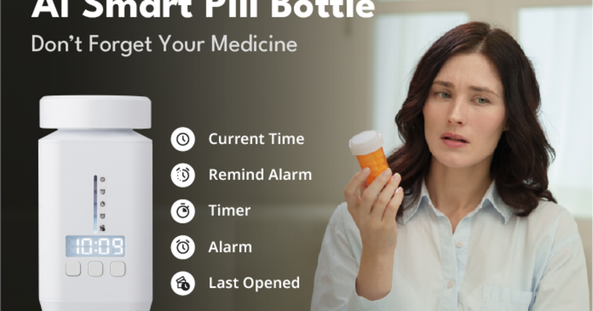 AI Smart Pill Bottle - Don’t Ever Forget Your Meds | Indiegogo