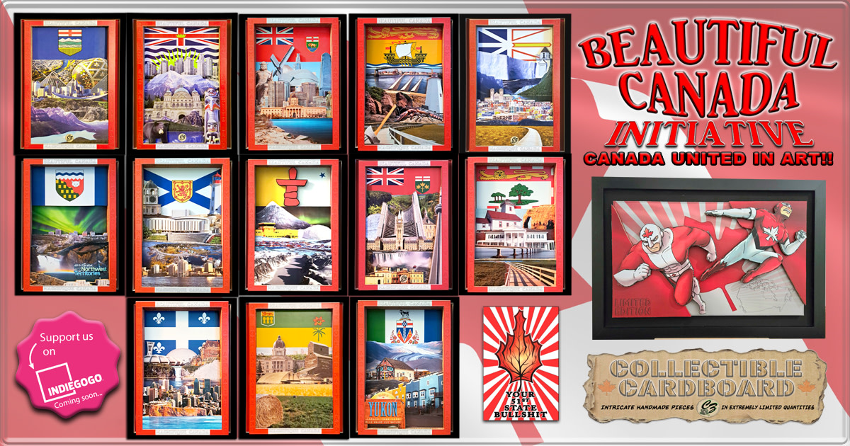 Beautiful Canada: Handmade 3D Cardboard Collages | Indiegogo
