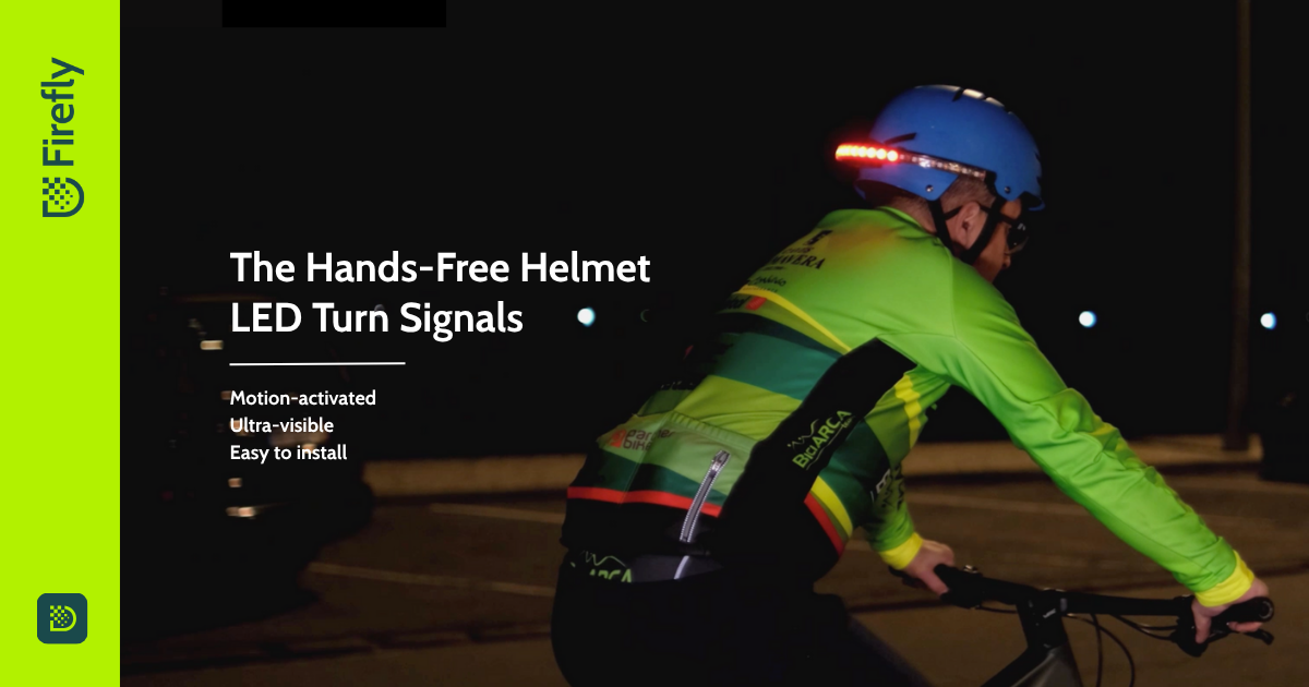 Firefly : The Hands-Free Helmet LED Turn Signals | Indiegogo