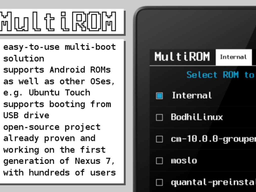 MultiROM for Nexus 7 2013 | Indiegogo
