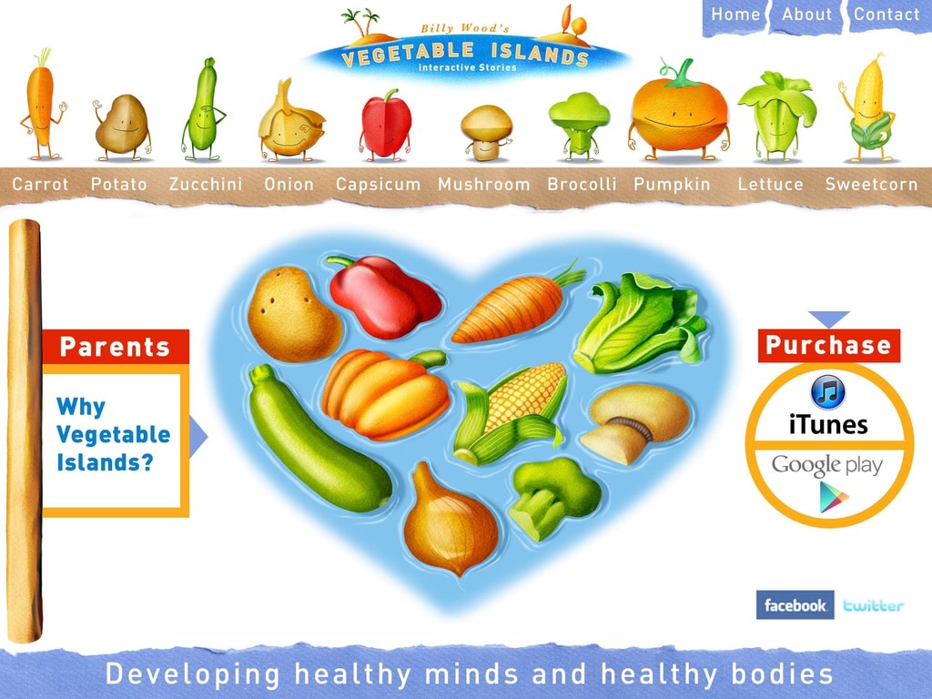 Vegetable Islands - Childrens E-Stories | Indiegogo