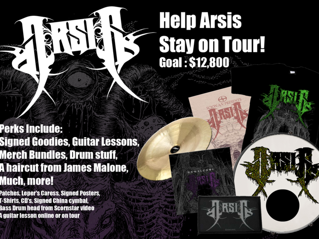 Help ARSIS stay on tour! | Indiegogo