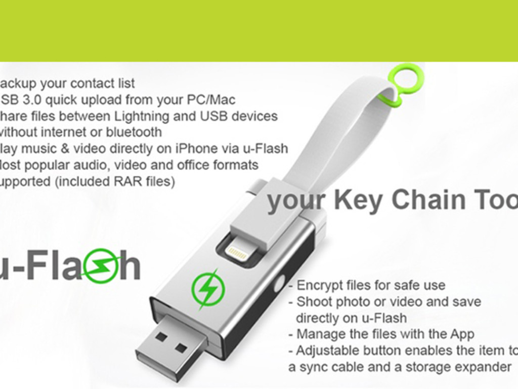 u-Flash - the USB Flash Drive with Charge and Sync | Indiegogo