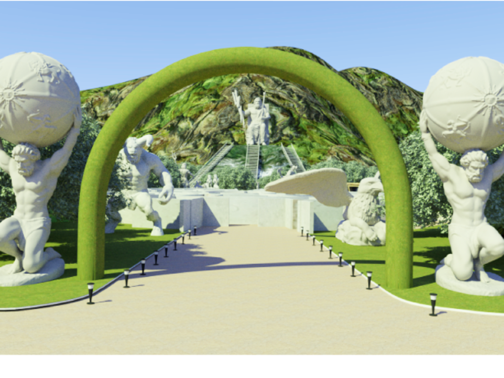 Stone Maze Park and statue of Zeus in CYPRUS | Indiegogo