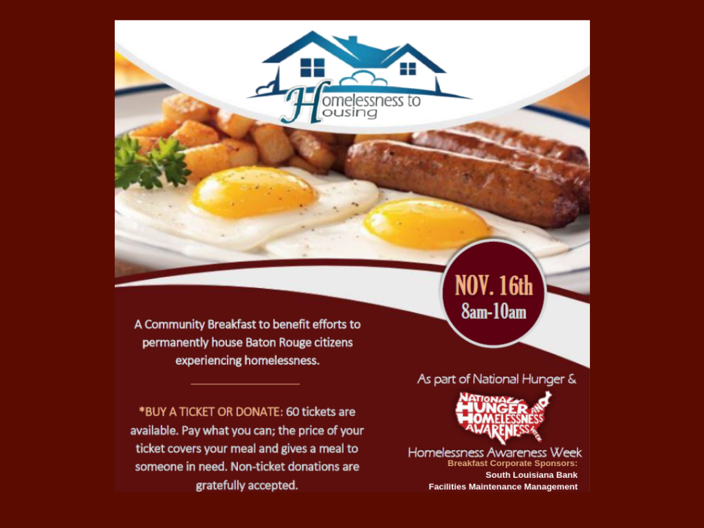 Homelessness to Housing Coalition NHHAW Breakfast | Indiegogo