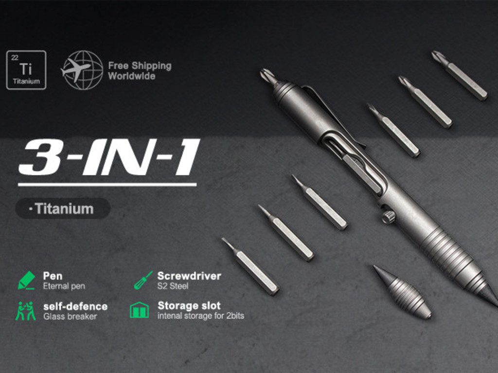 The Bullet Ant 2.0 - Titanium Multitool Pen | Indiegogo