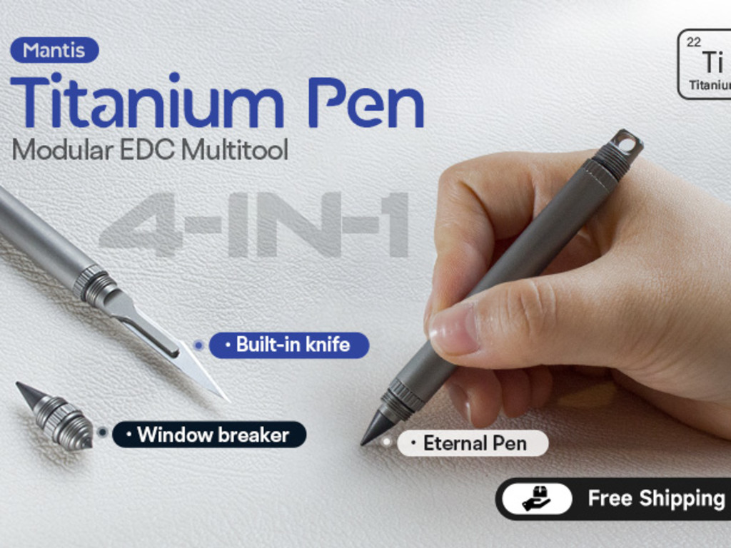 The Mantis Pen:Ti 4-in-1 Multitool Pen | Indiegogo