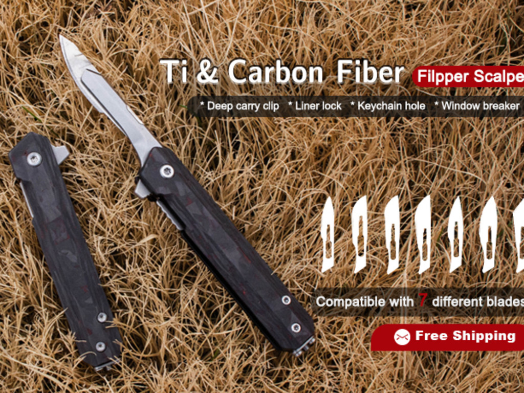 The SerpBlade:Titanium Mini Folding Scalpel Knife | Indiegogo