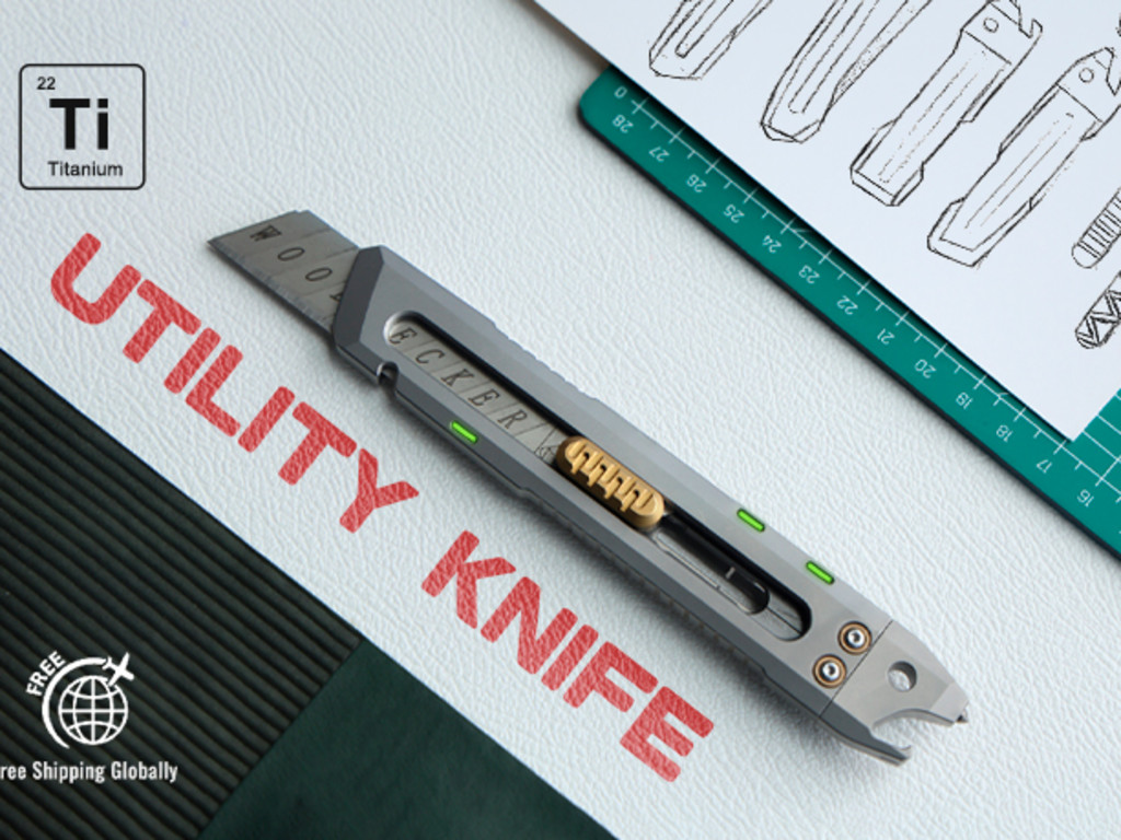 The Shark - Titanium Multifunction Utility Knife | Indiegogo