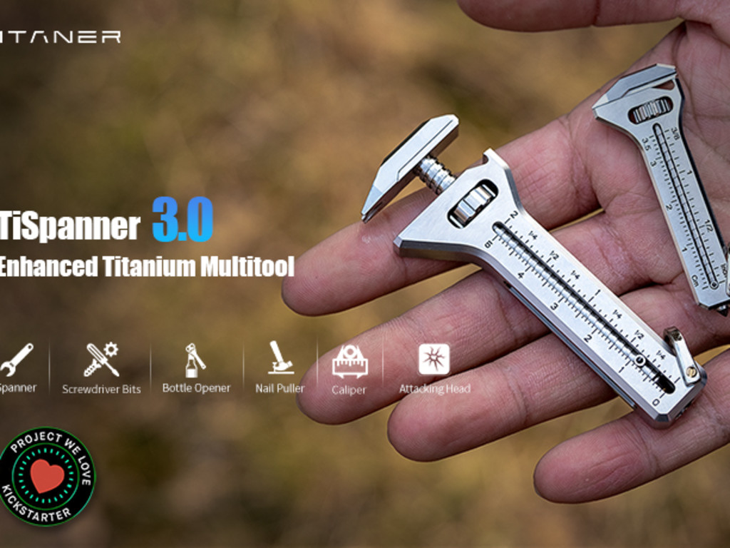 TiSpanner 3.0: Enhanced Titanium Multitool | Indiegogo