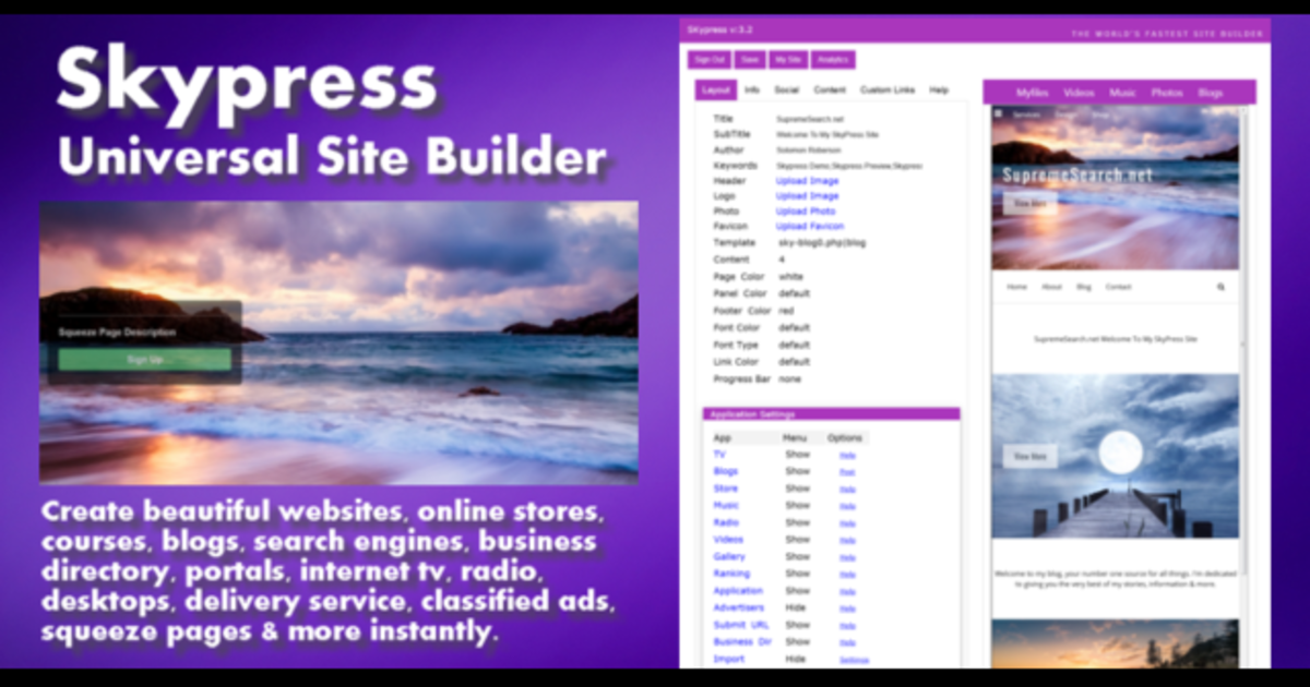 Skypress – PHP Website Builder – solo12121984