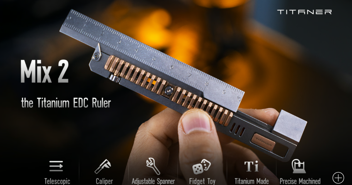 Mix 2: the Titanium EDC Ruler | Indiegogo