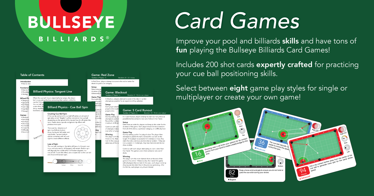 Bullseye Billiards Card Games | Indiegogo