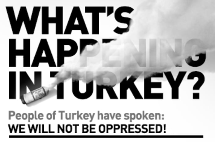 Full Page Ad for Turkish Democracy in Action | Indiegogo