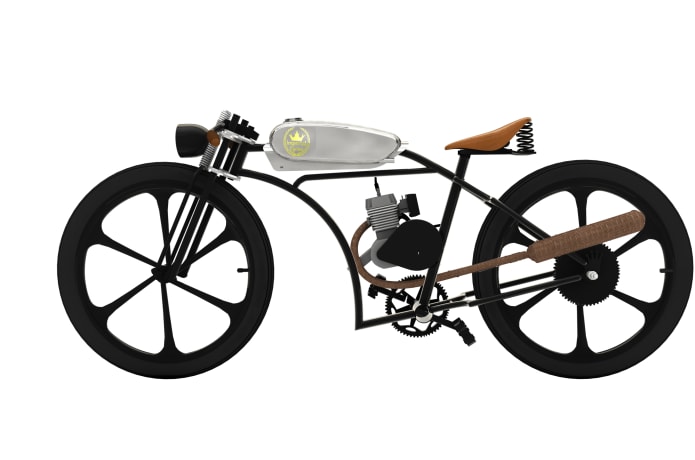 custom motorized bicycle frames