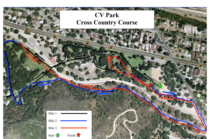 Crescenta Valley Park XC Course Map | Indiegogo