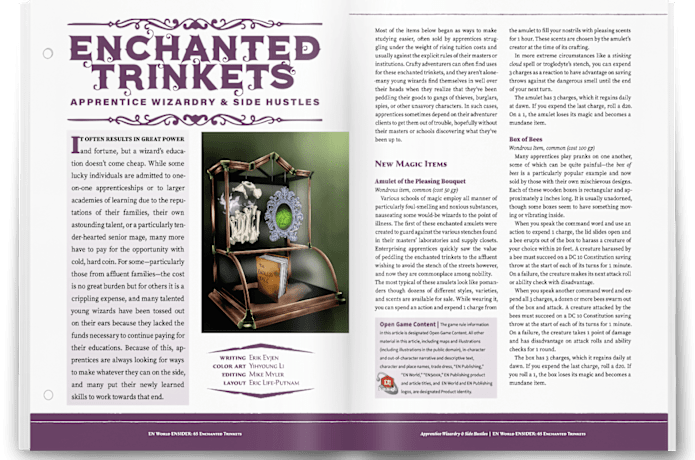 65 Enchanted Trinkets for D&D 5th Edition | Indiegogo