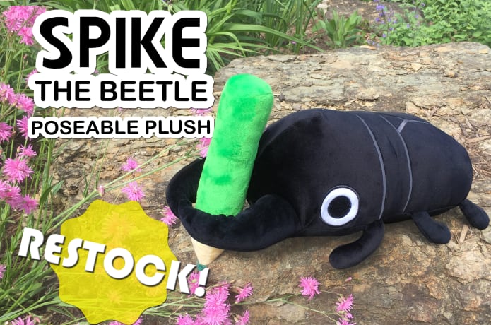 Spike the Beetle Large Plush - RESTOCK! | Indiegogo