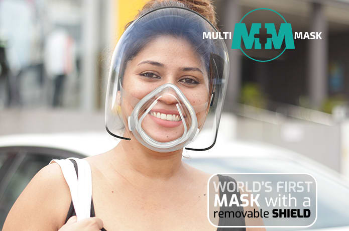 Multi-Mask : The Only Mask with a Removable Shield | Indiegogo