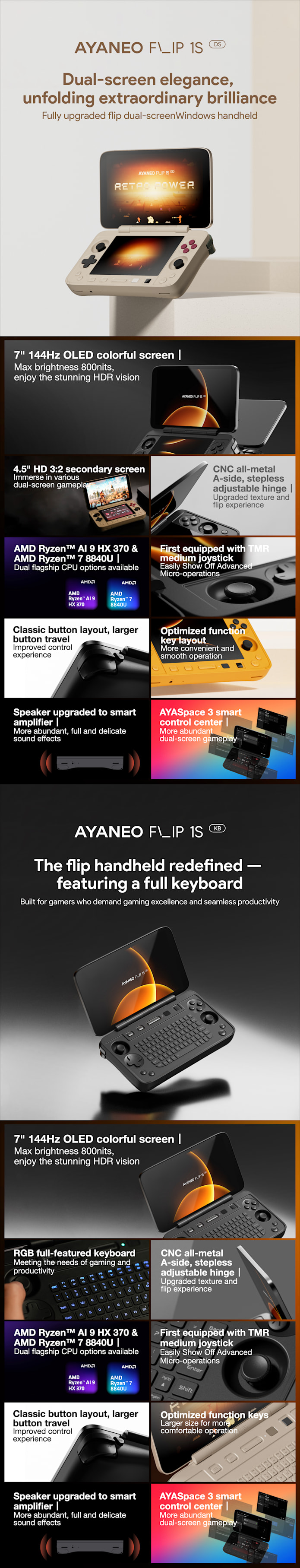 Ayaneo Flip 1S. Dual Screen Windows handheld. | ResetEra