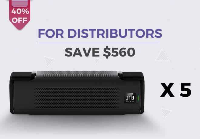 P8S Fastest Air Purifier with Nanoscale Filter Indiegogo