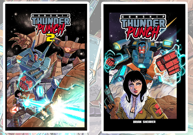 Gunship Thunderpunch Book 2 & Synthwave Album | Indiegogo