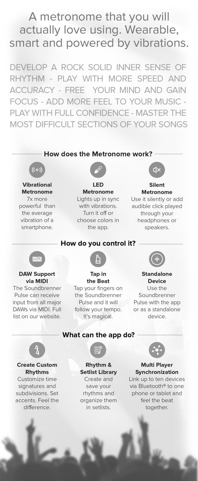 Soundbrenner Pulse: Smart Vibrating Metronome | Indiegogo