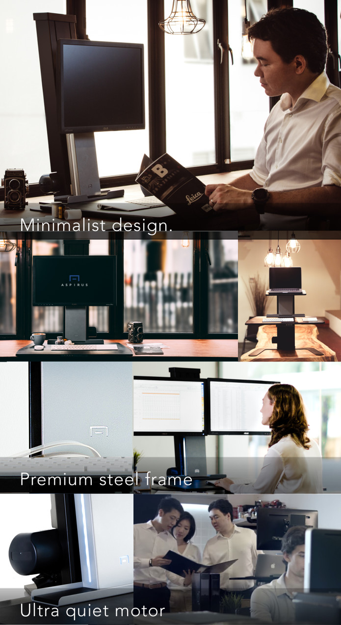 Aspirus: World's First Smart Standing Workstation | Indiegogo