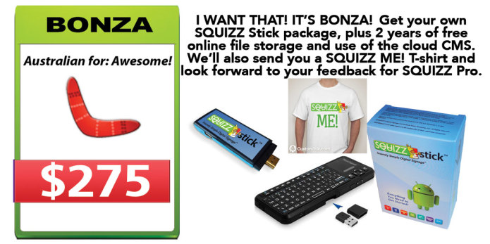 SQUIZZ DIGITAL SIGNAGE | Indiegogo