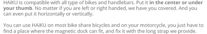 HAIKU your bike assistant | Indiegogo