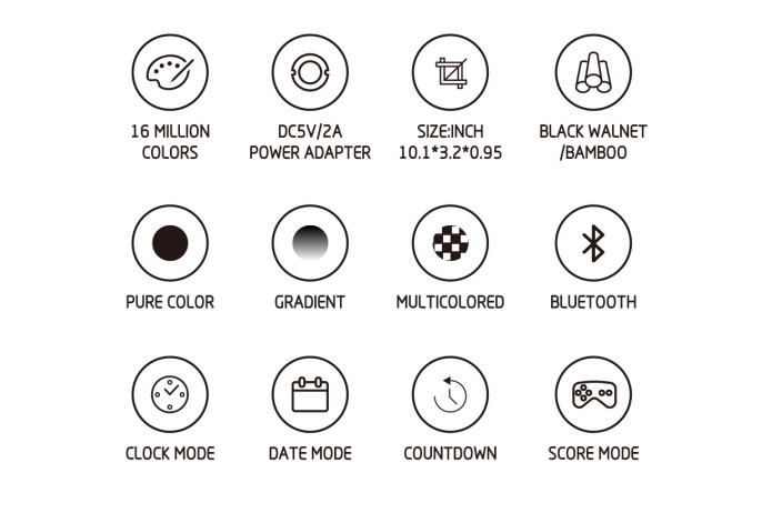 magictime,Smart wooden led clock | Indiegogo