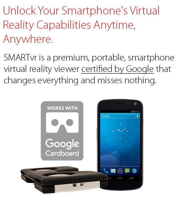 SMARTvr: Make Your Phone a Virtual Reality Viewer | Indiegogo