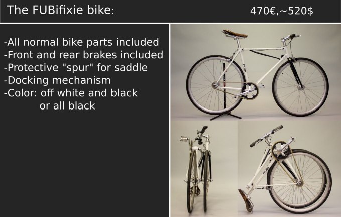 FUBi fixie-Transform your bike into a folding bike | Indiegogo