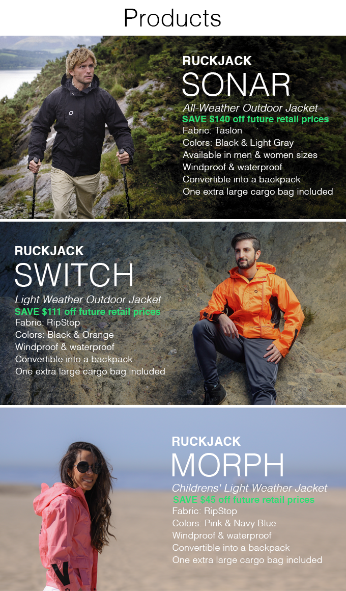 Convertible Jacket-Backpack - Patented | Indiegogo