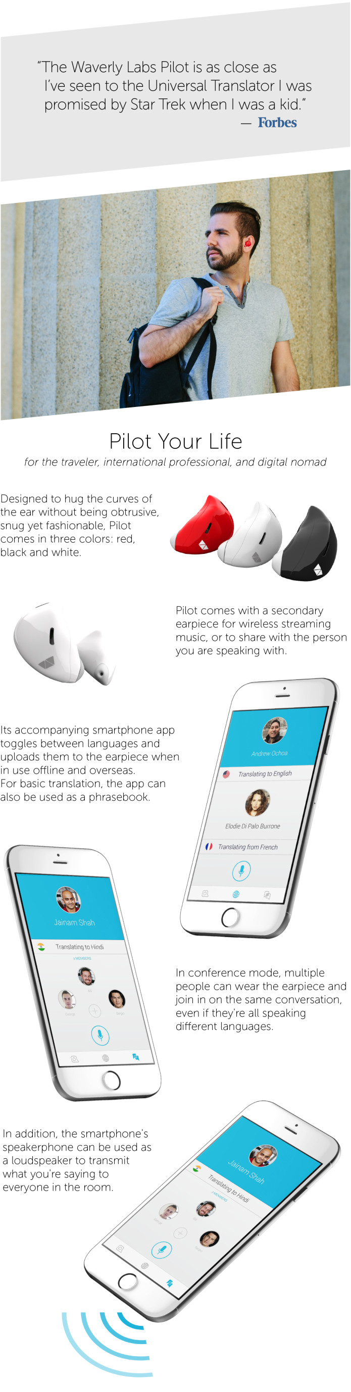 Meet the Pilot: Smart Earpiece Language Translator | Indiegogo