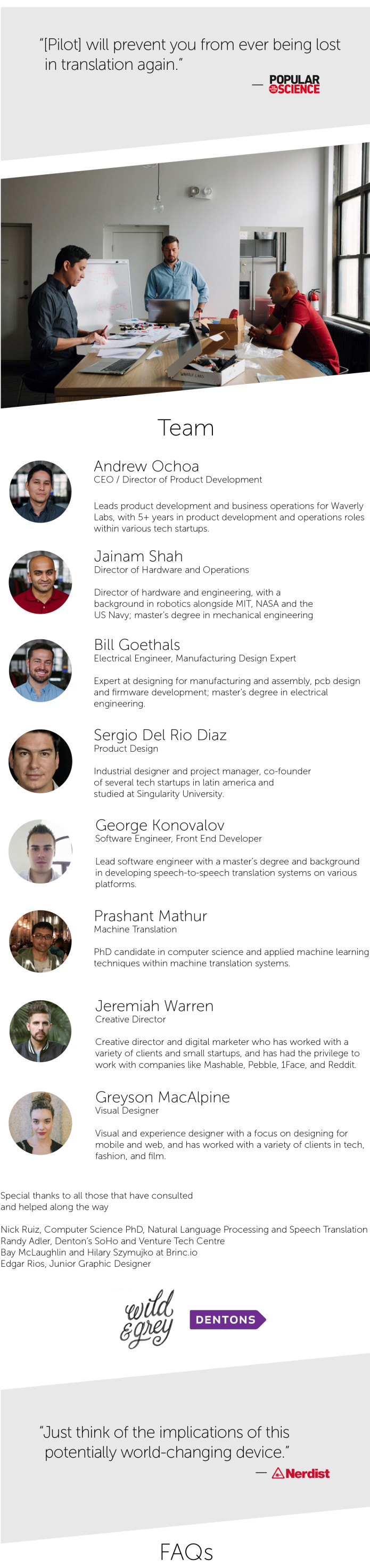 Meet the Pilot: Smart Earpiece Language Translator | Indiegogo