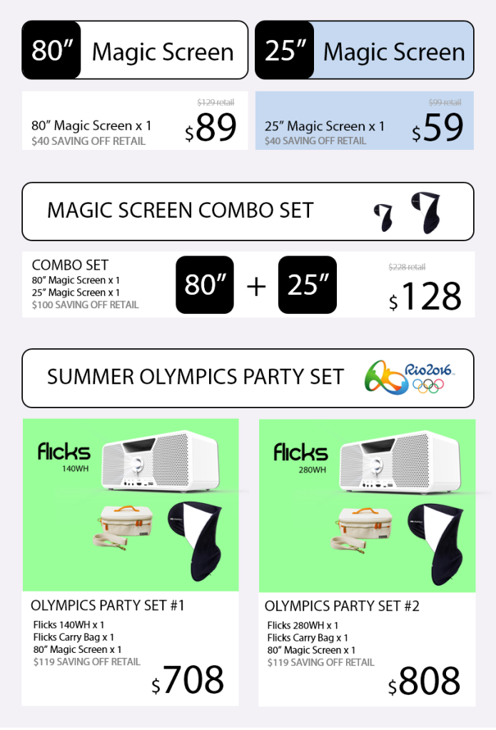 Magic Screen: Freestanding Popup Projection Screen | Indiegogo