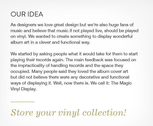 The Magic Vinyl Display | Indiegogo