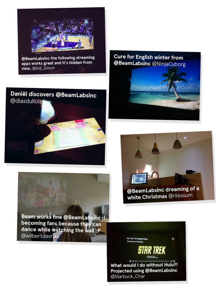 Beam. The light socket powered smart projector | Indiegogo