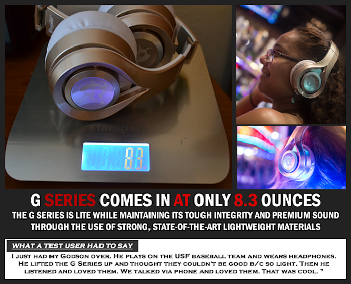 The G Series Headphones with a 15 Hour Battery | Indiegogo